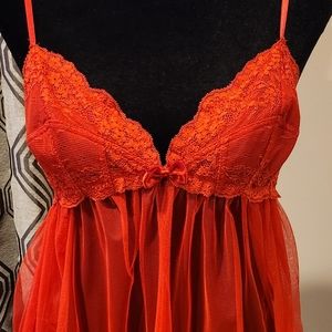 Victoria's Secret | Intimates & Sleepwear | Victorias Secret Red Lace ...